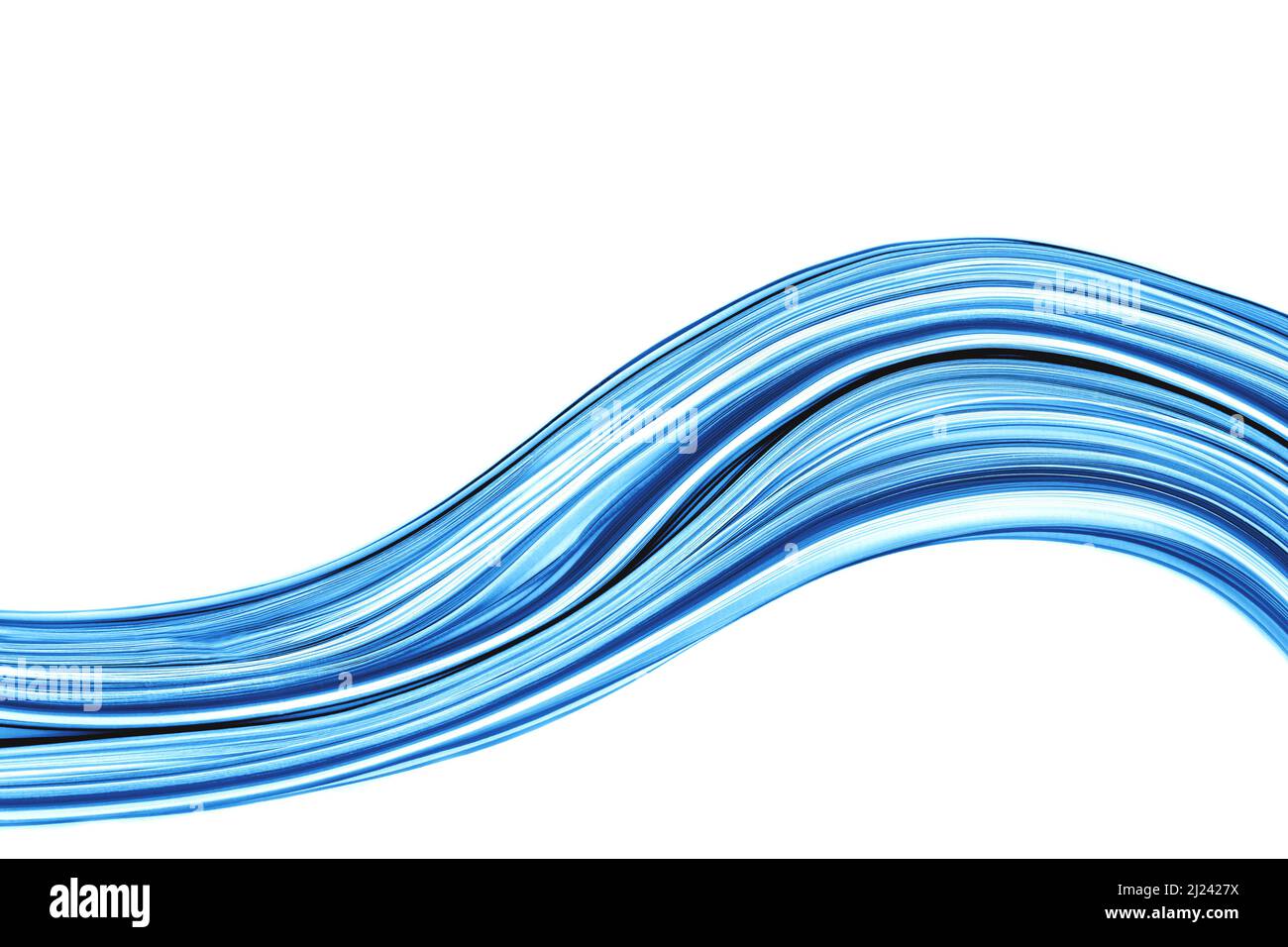 close up of the abstract blue wavy colors paper texture background ...