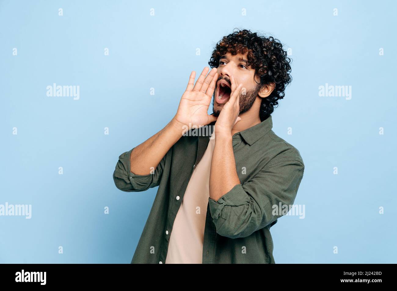 Indian yelling hi-res stock photography and images - Alamy
