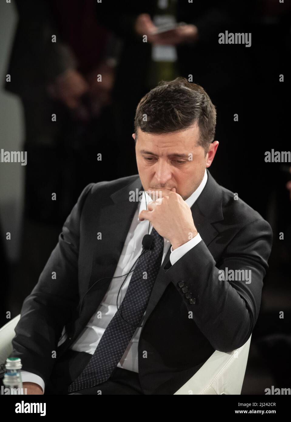 Munich, Germany. 15th Feb, 2020. President of Ukraine Volodymyr ...