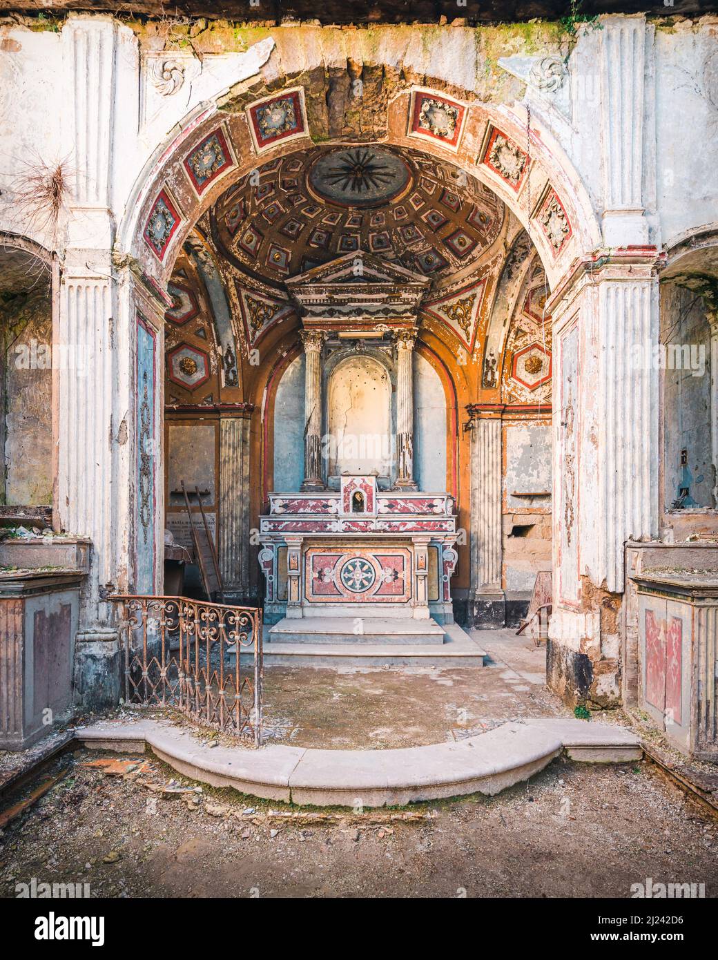 Abandoned Church Building in Decay in Italy Stock Photo - Alamy