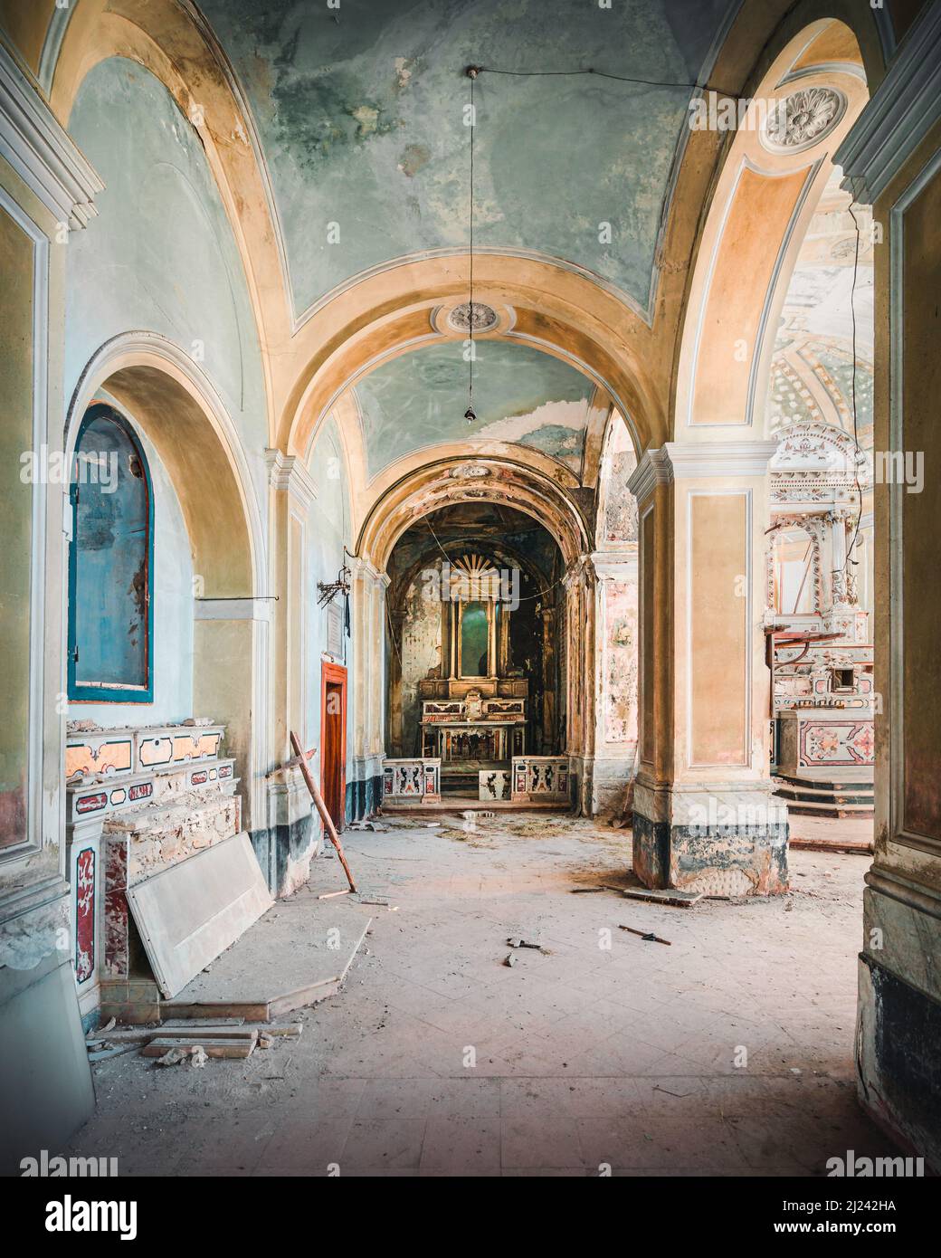 Abandoned Church Building in Decay in Italy Stock Photo - Alamy