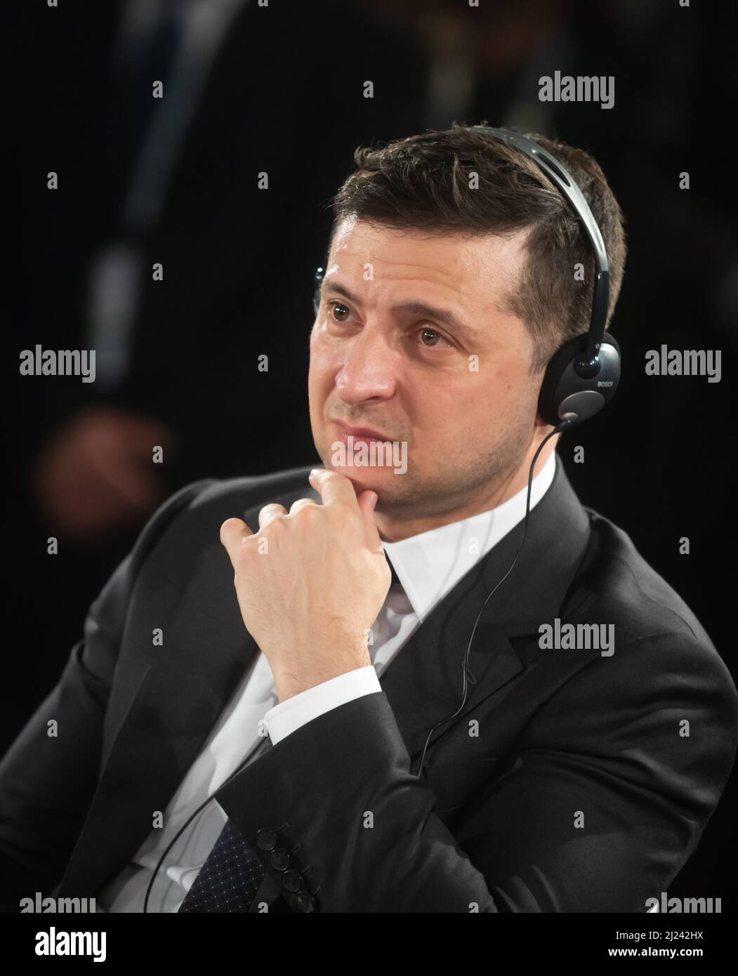Munich, Germany. 15th Feb, 2020. President of Ukraine Volodymyr ...