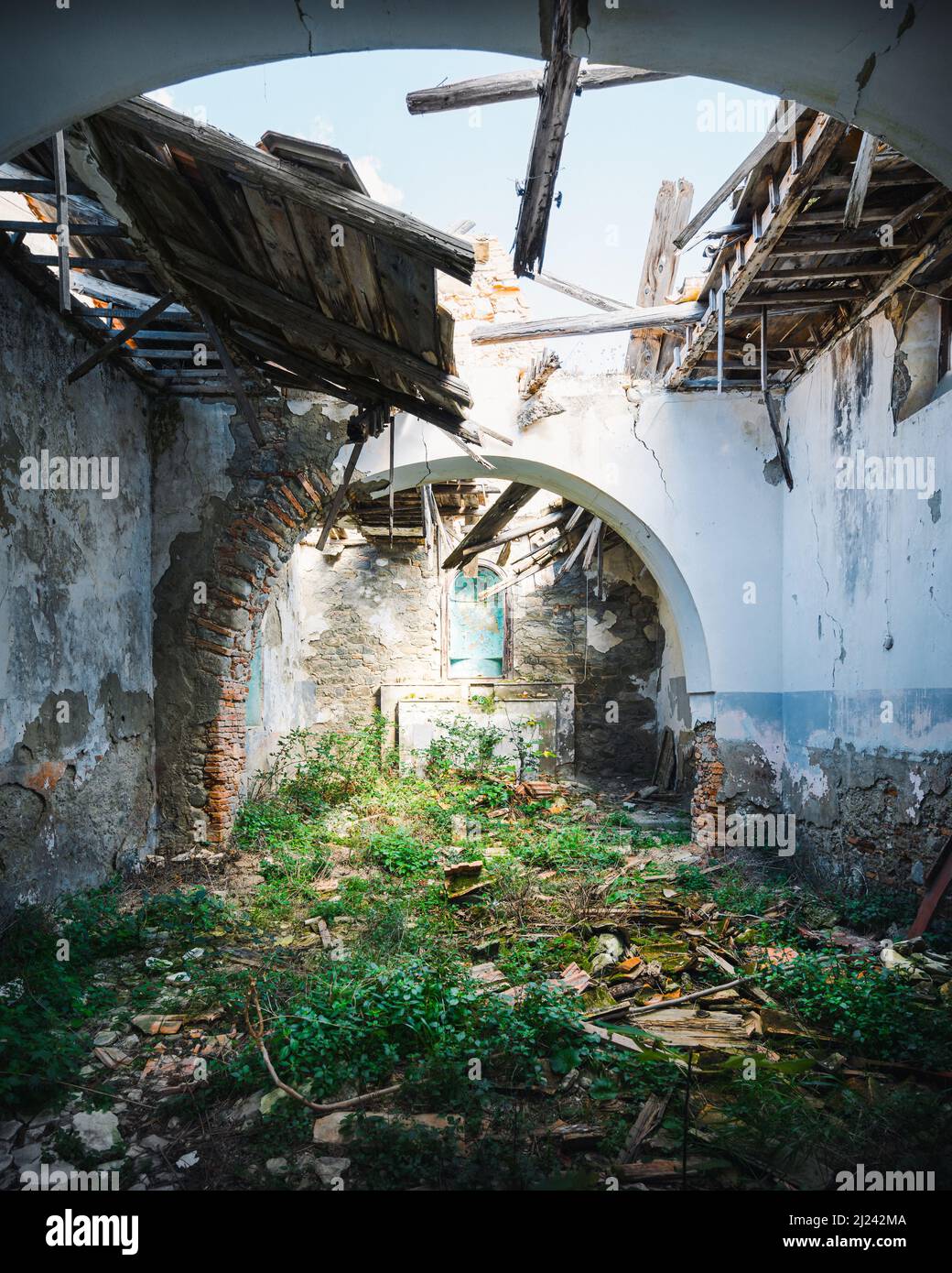 Abandoned Church Building in Decay in Italy Stock Photo - Alamy