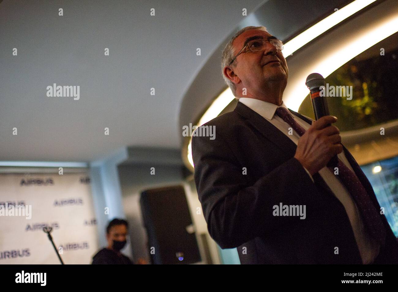 Bogota, Colombia, on March 29, 2022. Alberto Robles, director of Airbus ...