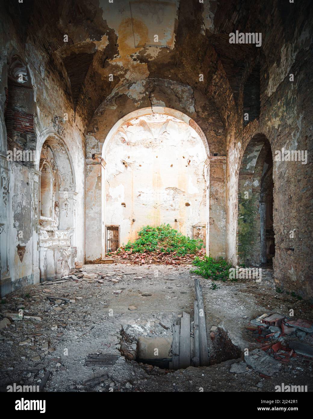 Abandoned Church Building in Decay in Italy Stock Photo - Alamy