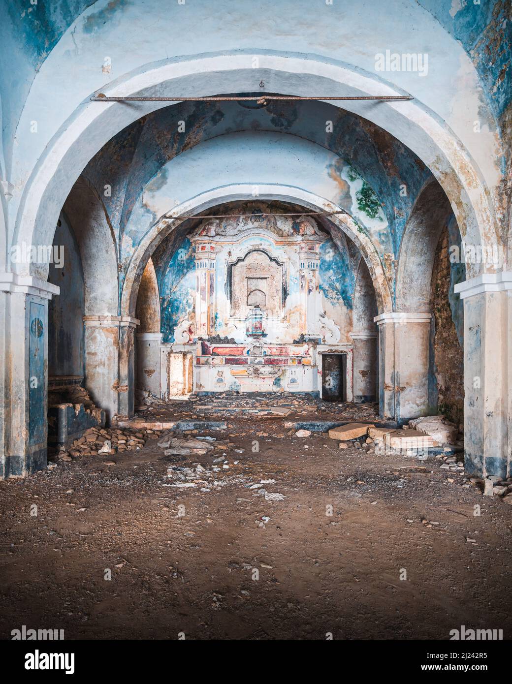 Abandoned Church Building in Decay in Italy Stock Photo - Alamy