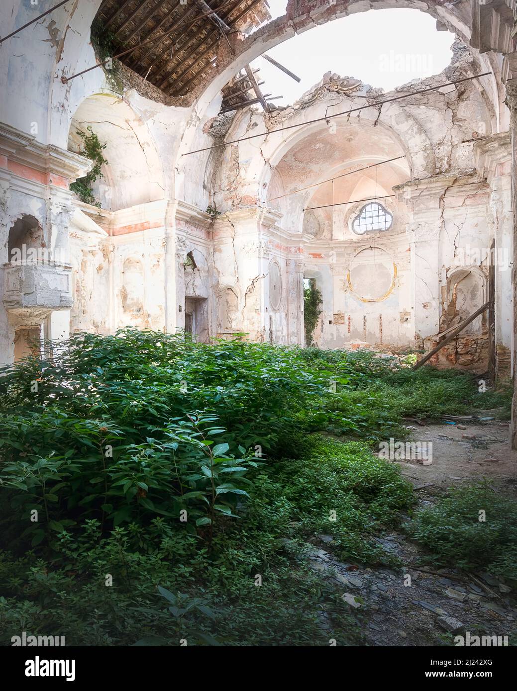 Abandoned Church Building in Decay in Italy Stock Photo - Alamy