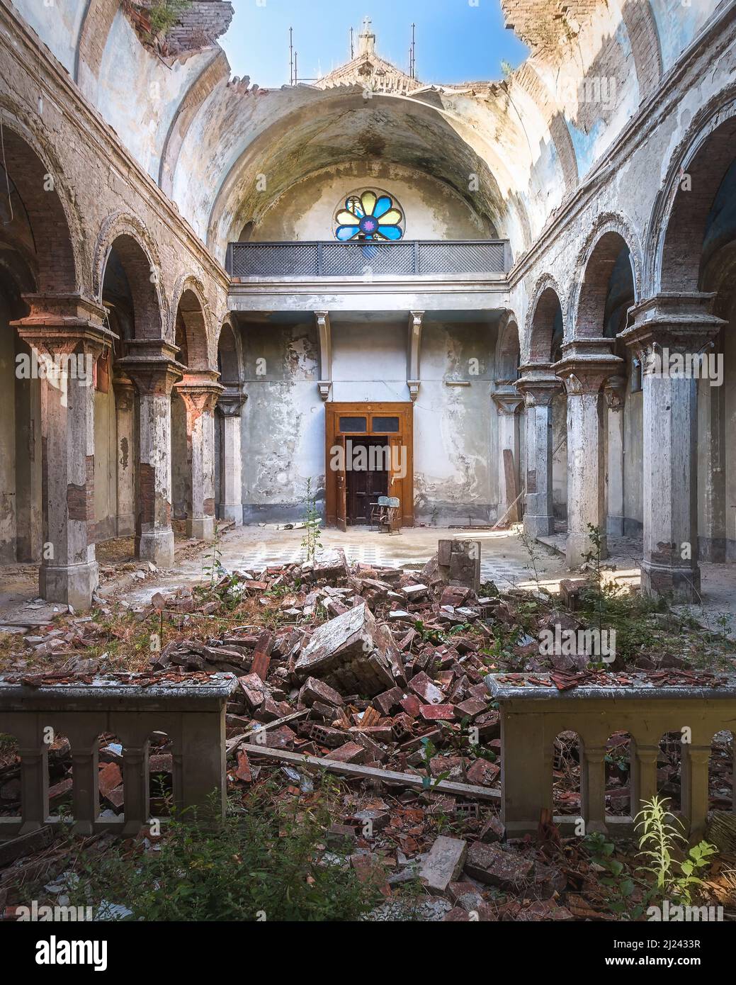 Abandoned Church Building in Decay in Italy Stock Photo - Alamy