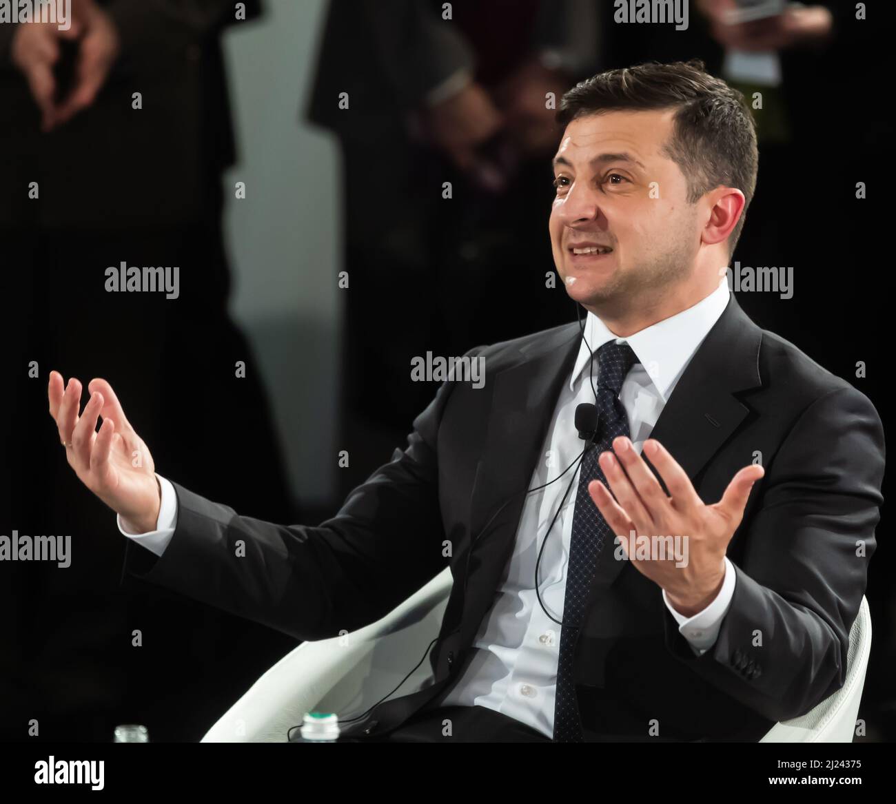 Munich, Germany. 15th Feb, 2020. President of Ukraine Volodymyr ...