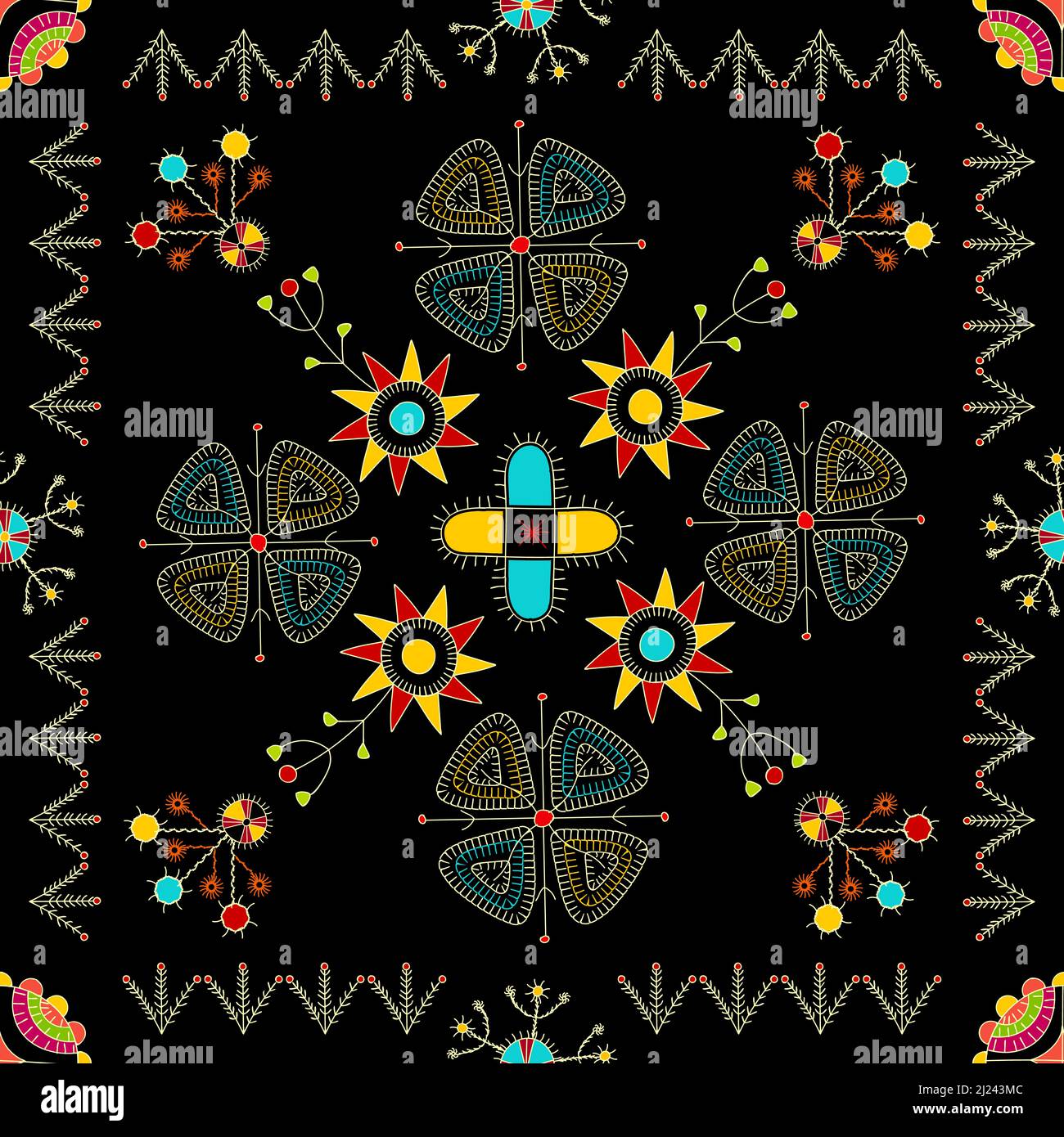 Mulgi embroidery hi-res stock photography and images - Alamy