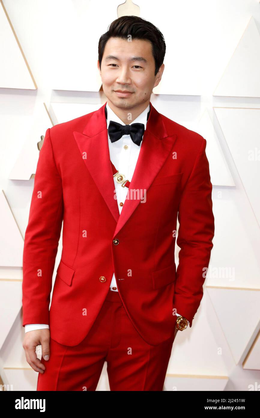 LOS ANGELES - MAR 27: Simu Liu at the 94th Academy Awards at Dolby ...