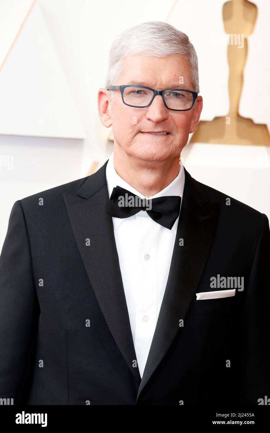 LOS ANGELES - MAR 27: Tim Cook at the 94th Academy Awards at Dolby ...