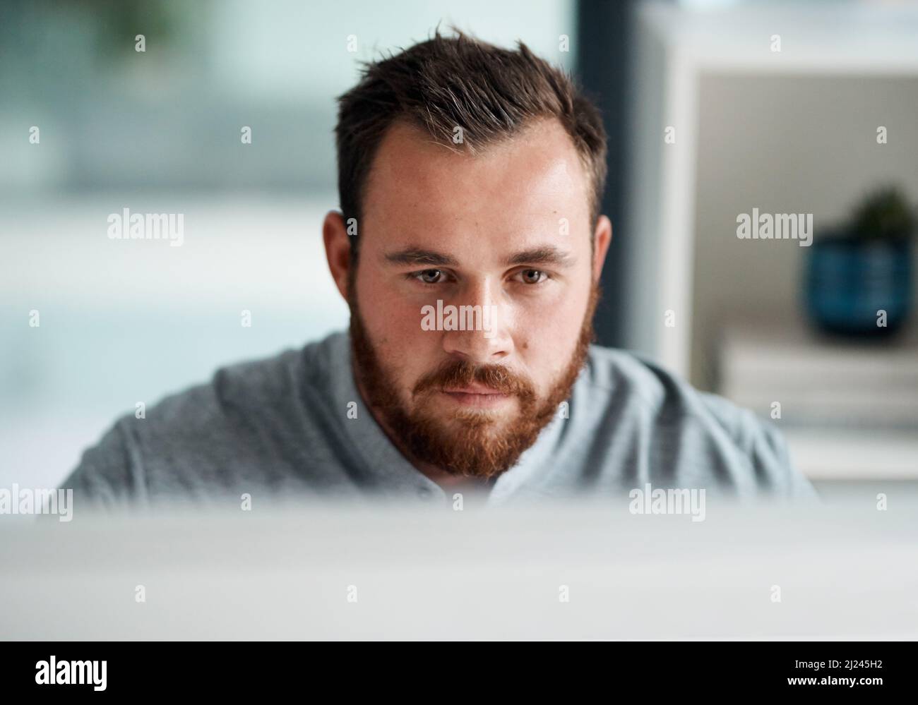 Person sitting straight at computer hi-res stock photography and images ...