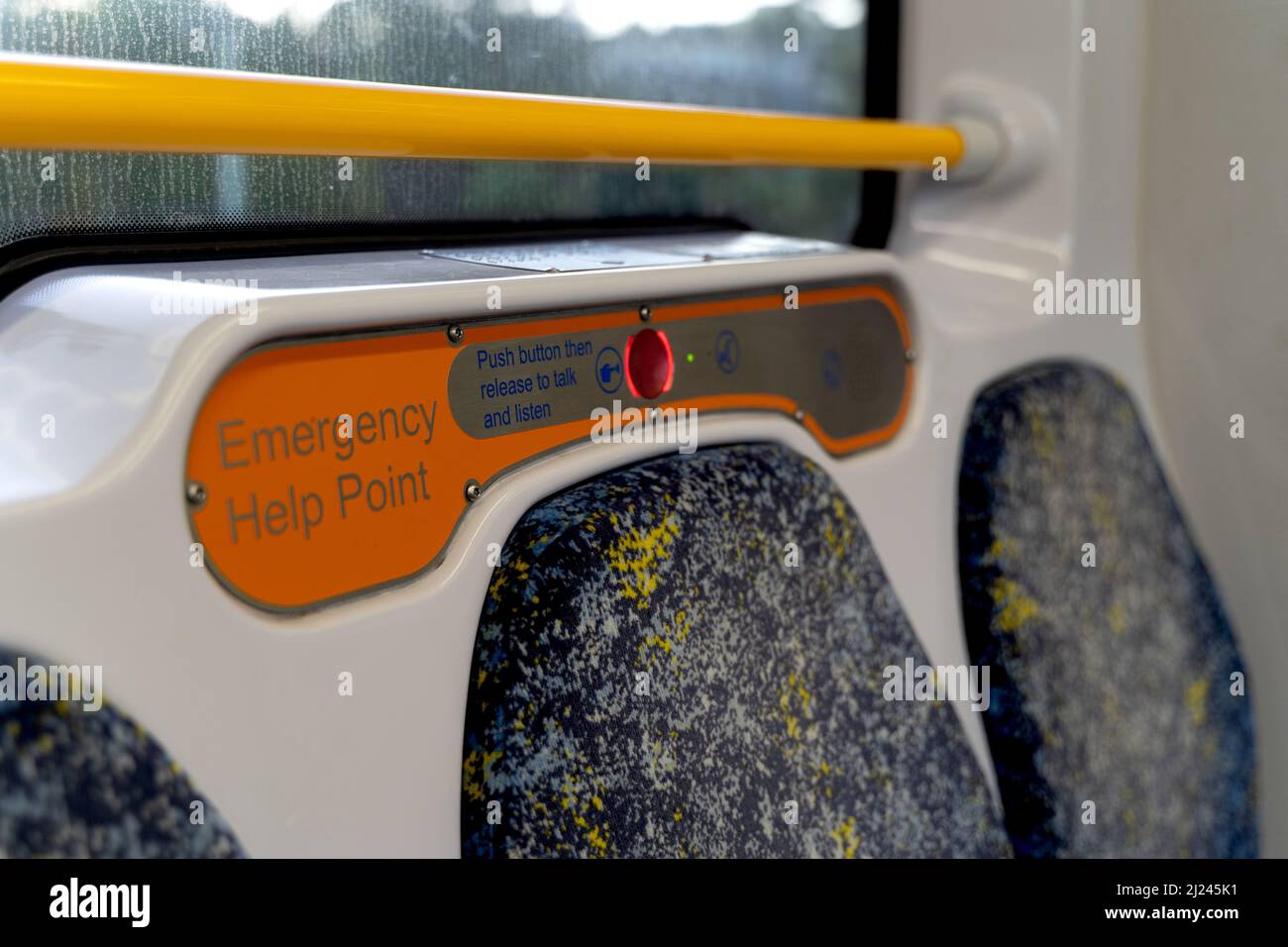 Train Emergency Help Point Stock Photo - Alamy