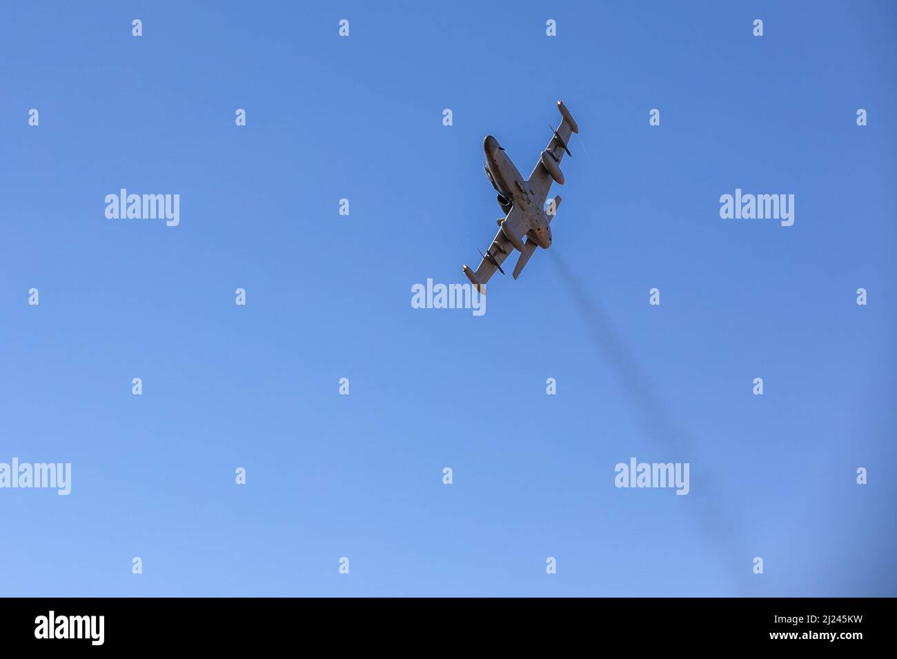 An L-159 Alca fixed wing of the Czech Army conducts air defense ...