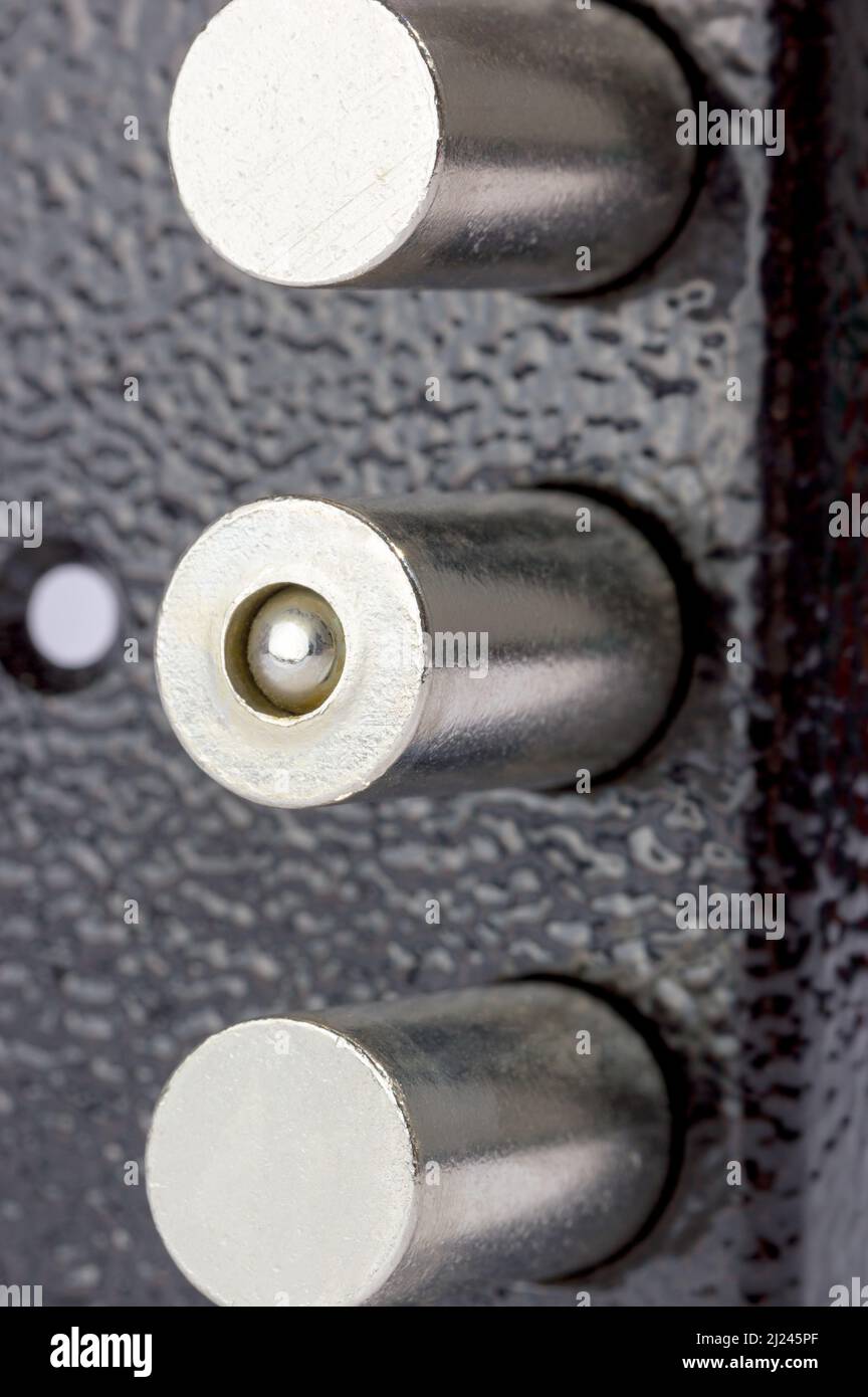 Security door lock in situation it is closed Stock Photo - Alamy