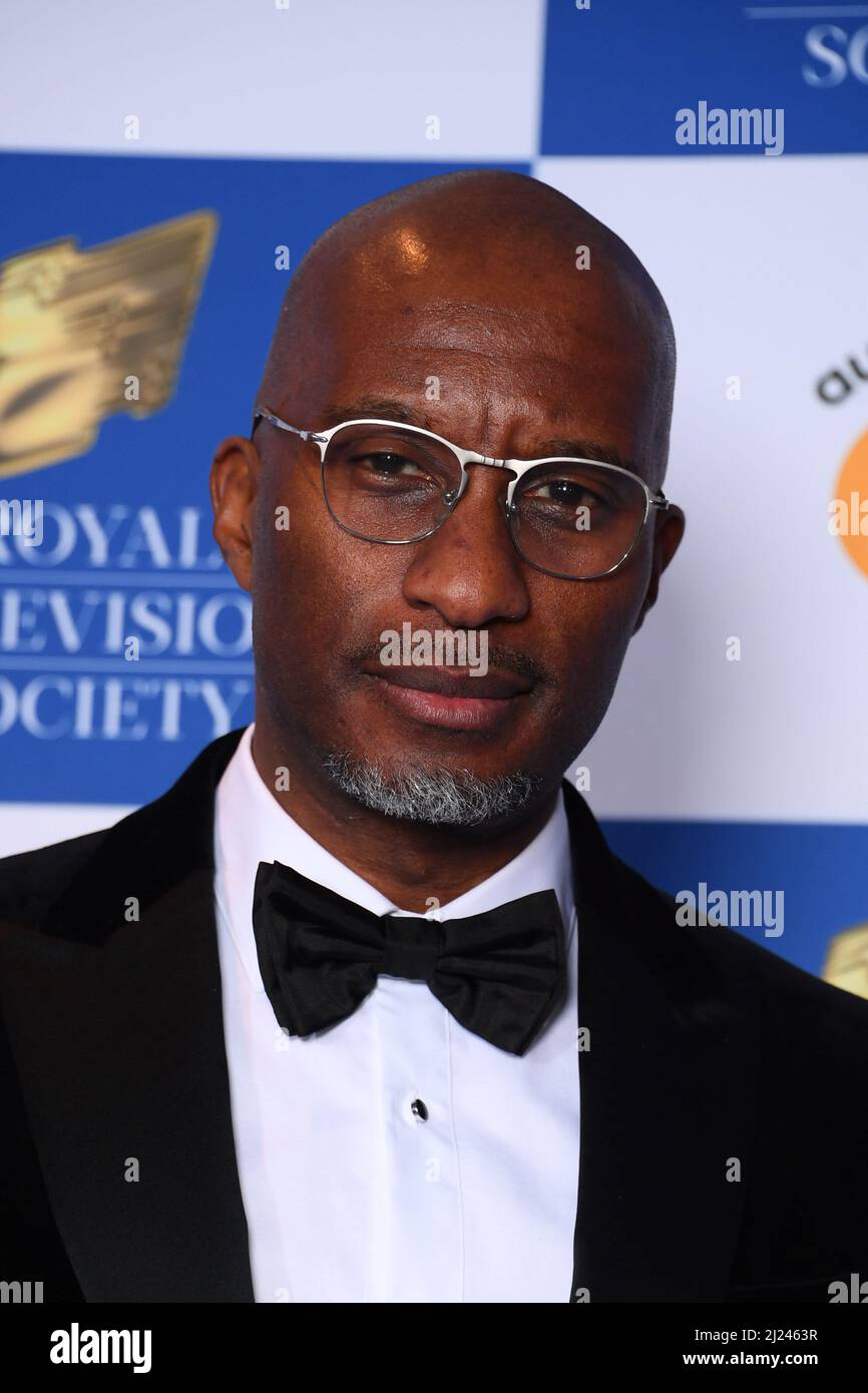 London, UK. 29 March 2022. Clint Dyer attending the Royal Television ...