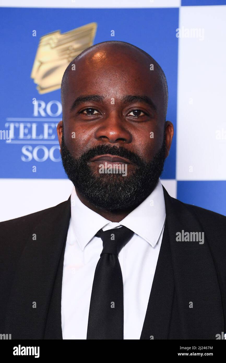 London, UK. 29 March 2022. Melvin Odoom attending the Royal Television ...