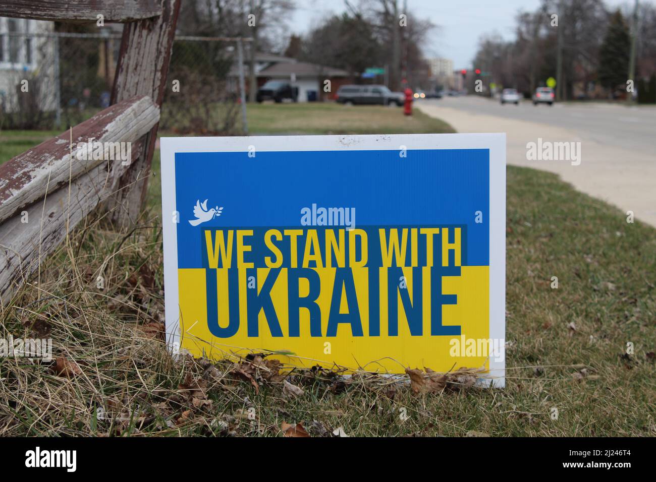 Stand with ukraine poster hi-res stock photography and images - Alamy