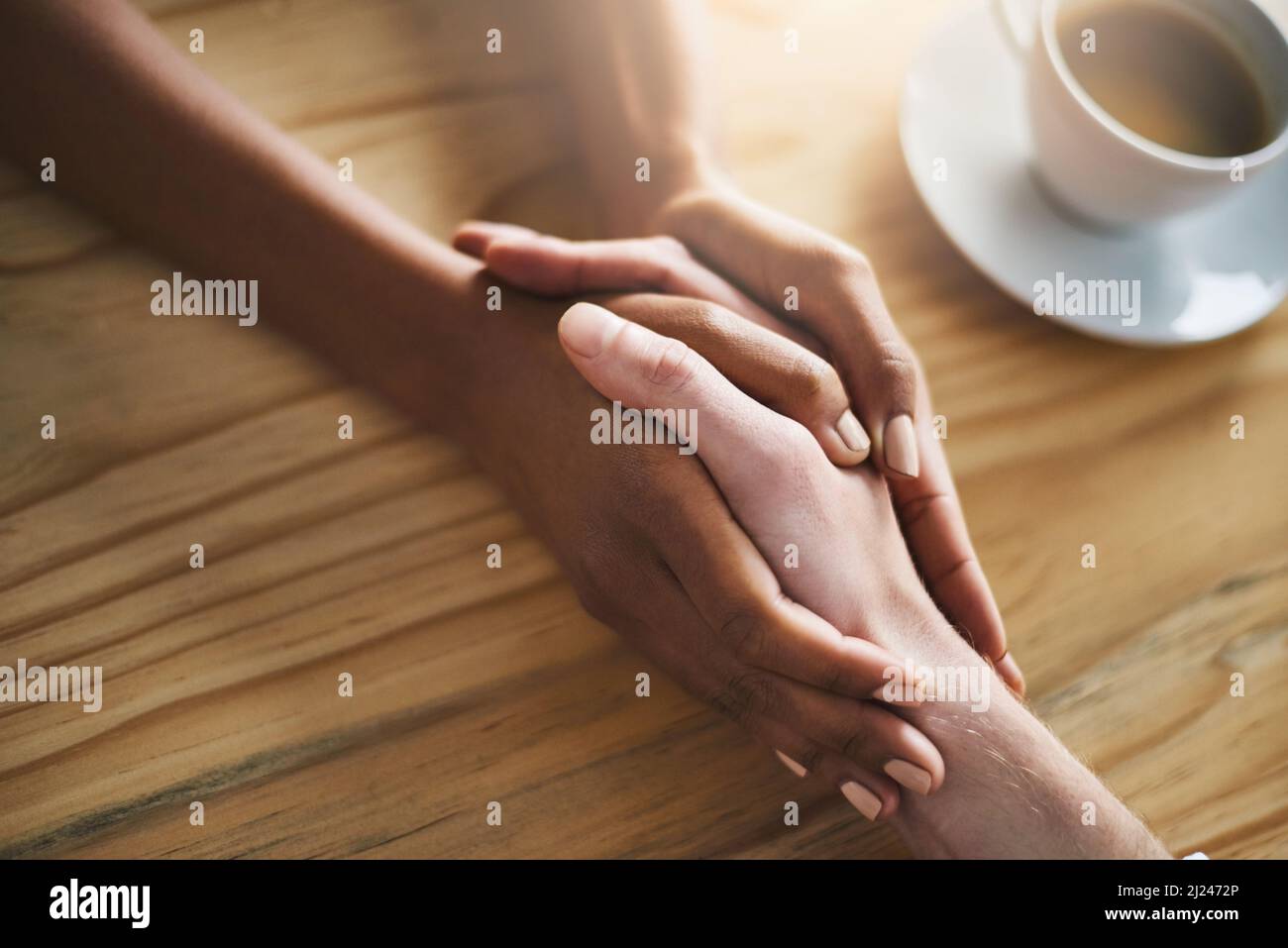 I need your support now more than ever. Closeup shot of two people ...