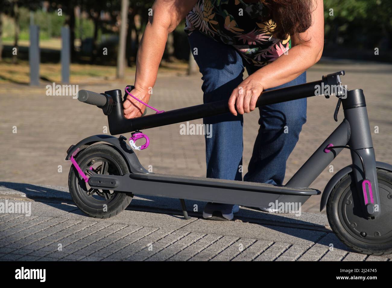 Portable mobility scooter hi-res stock photography and images - Alamy