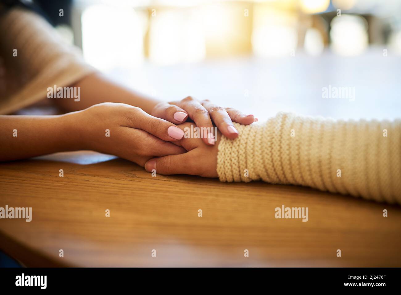 Im here for you, always.... Closeup shot of two people holding hands in ...