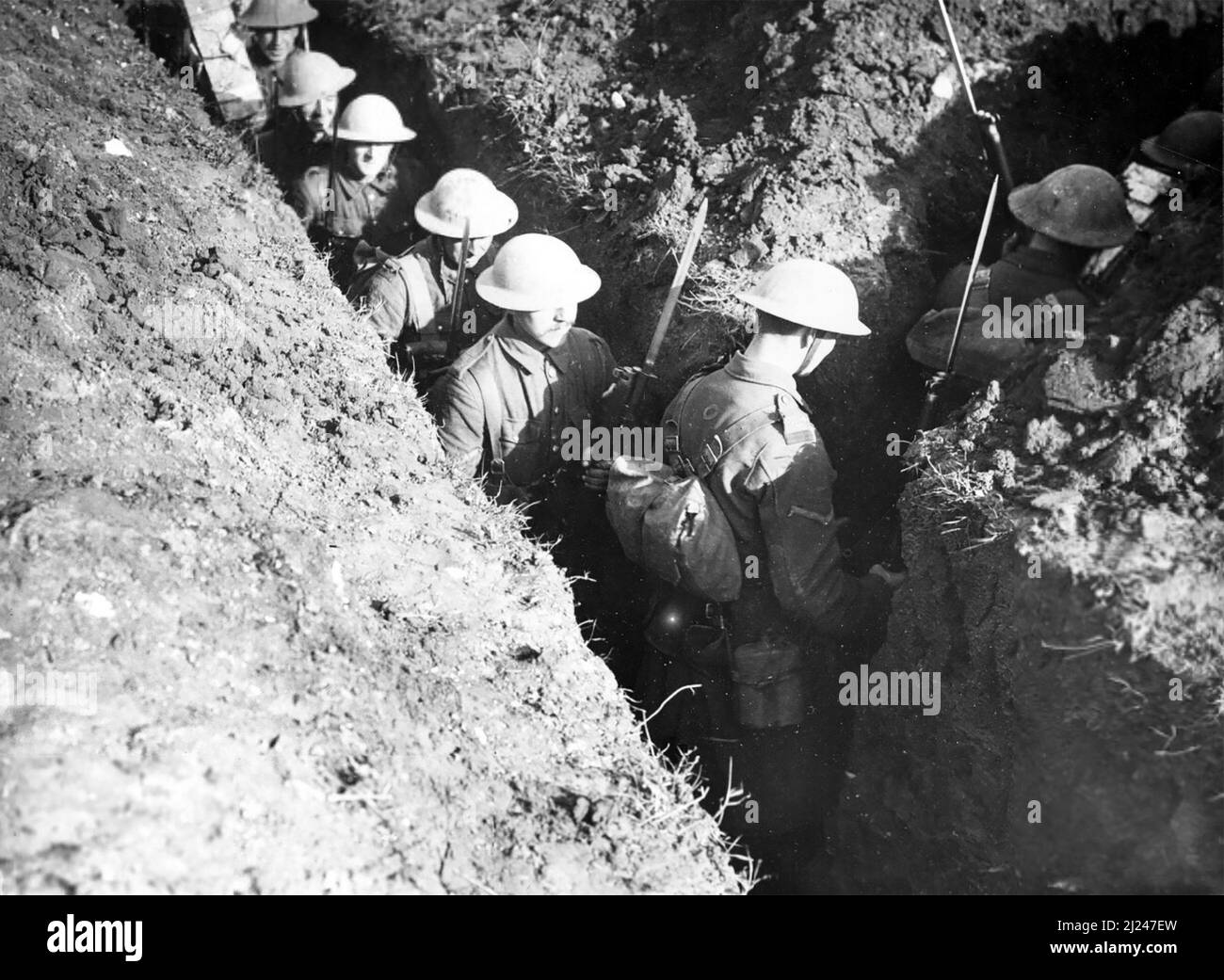 World war 1 soldiers trench hi-res stock photography and images - Alamy