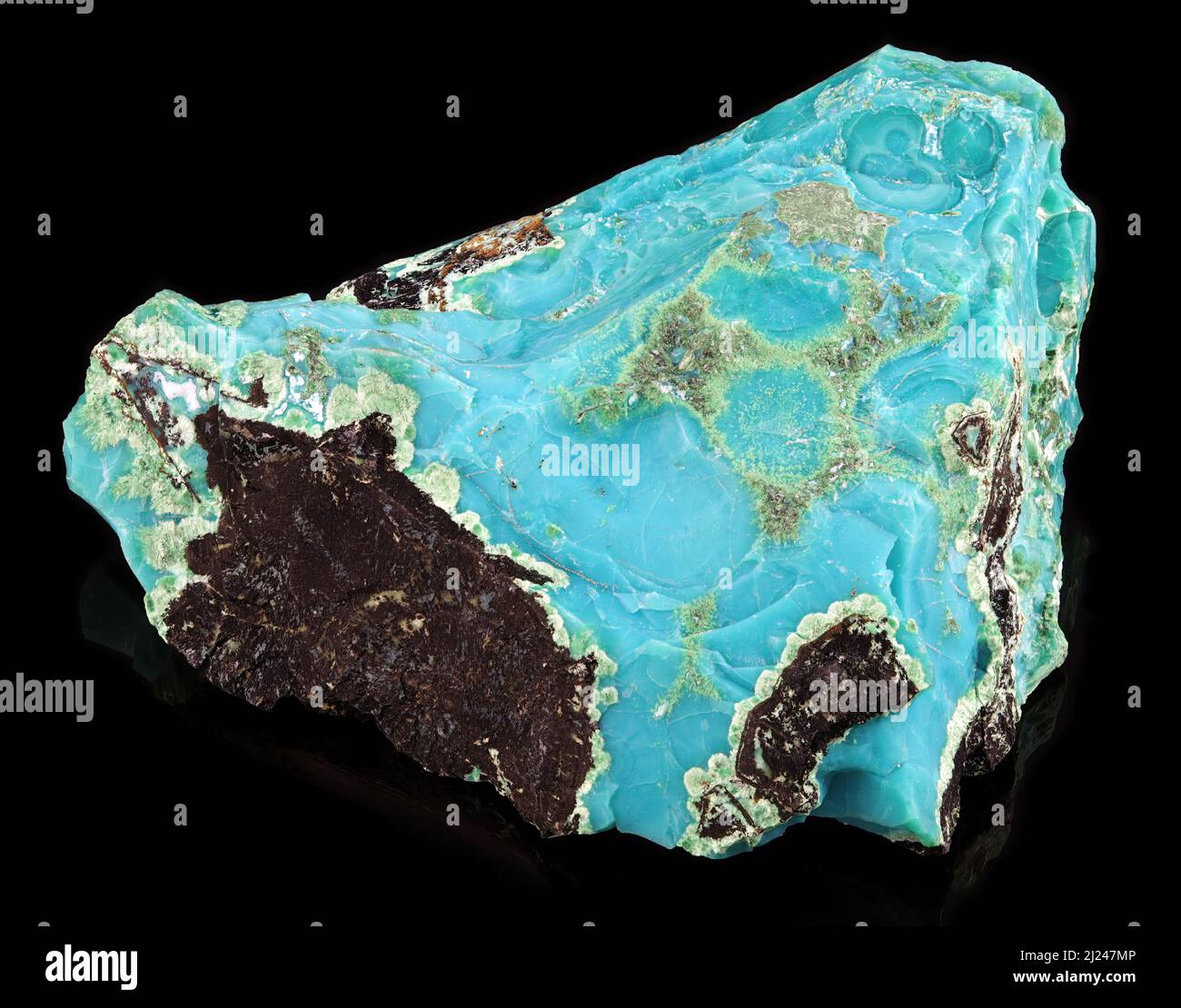 Chrysocolla (hydrated copper cyclosilicate mineral Stock Photo - Alamy