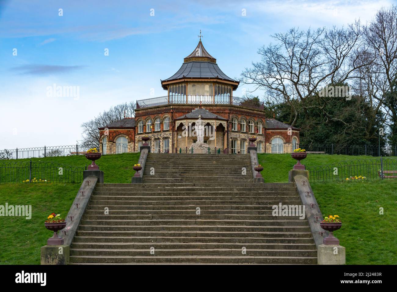 The Pavilion, Menses Park, Wigan, England. 19th century Victorian ...