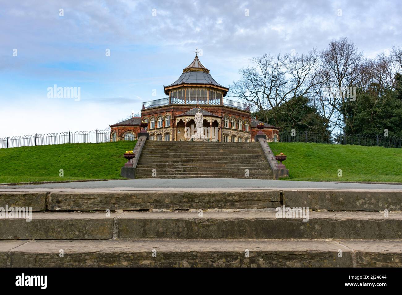 The Pavilion, Menses Park, Wigan, England. 19th century Victorian ...