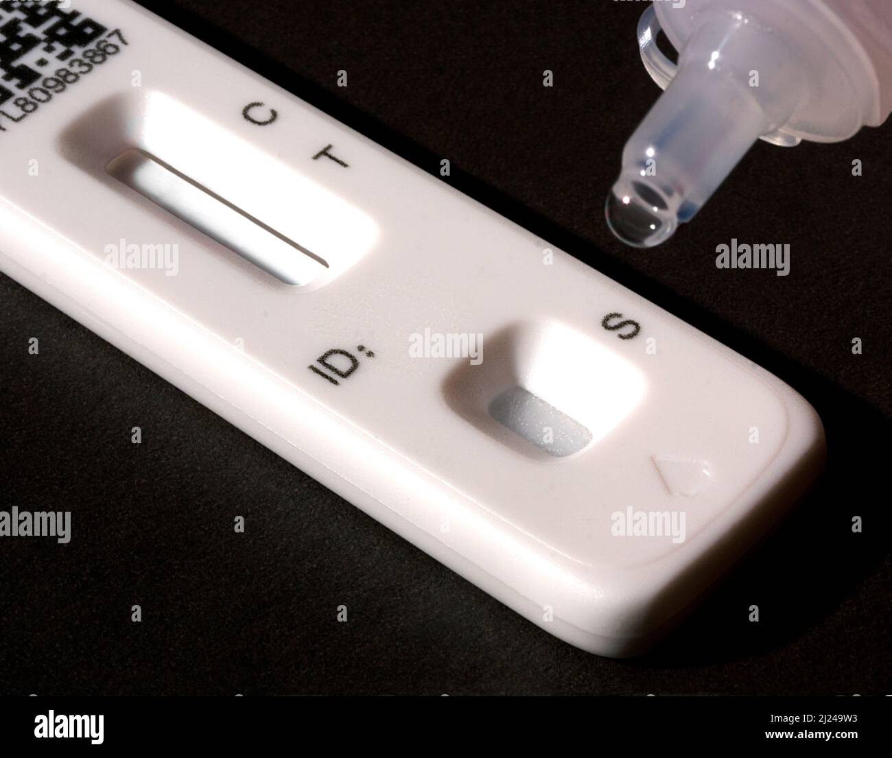 Lateral flow test for Covid-19 Stock Photo - Alamy