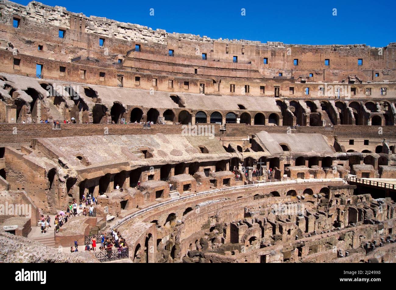 Inside the Colosseum, Rome Stock Photo - Alamy