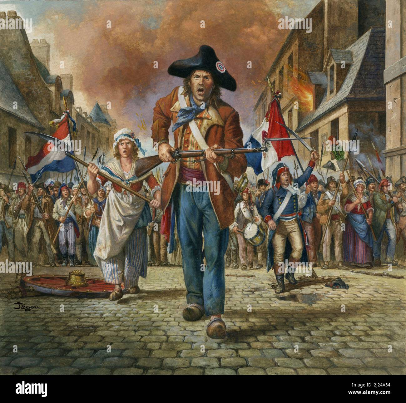 French Revolution, illustration Stock Photo - Alamy