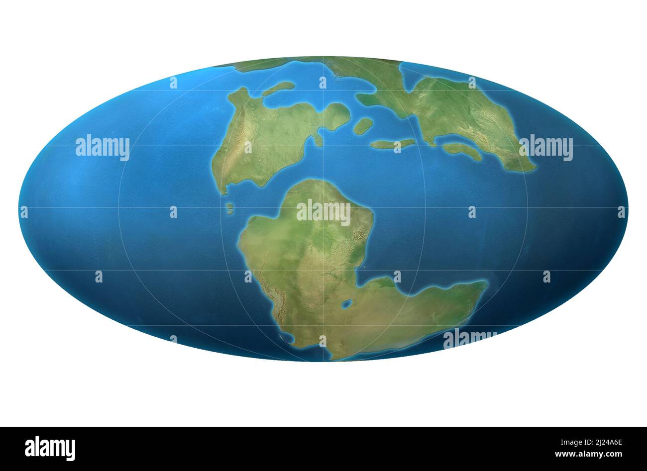 Continents on Earth 152 million years ago, illustration Stock Photo - Alamy
