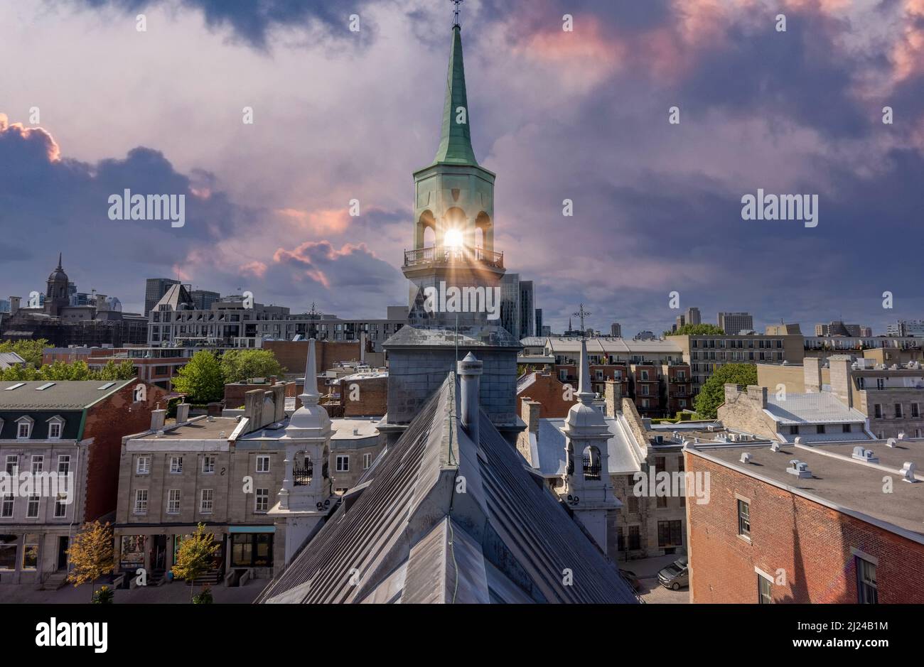 Canada, Old Montreal historic town and Old Port, main tourist ...