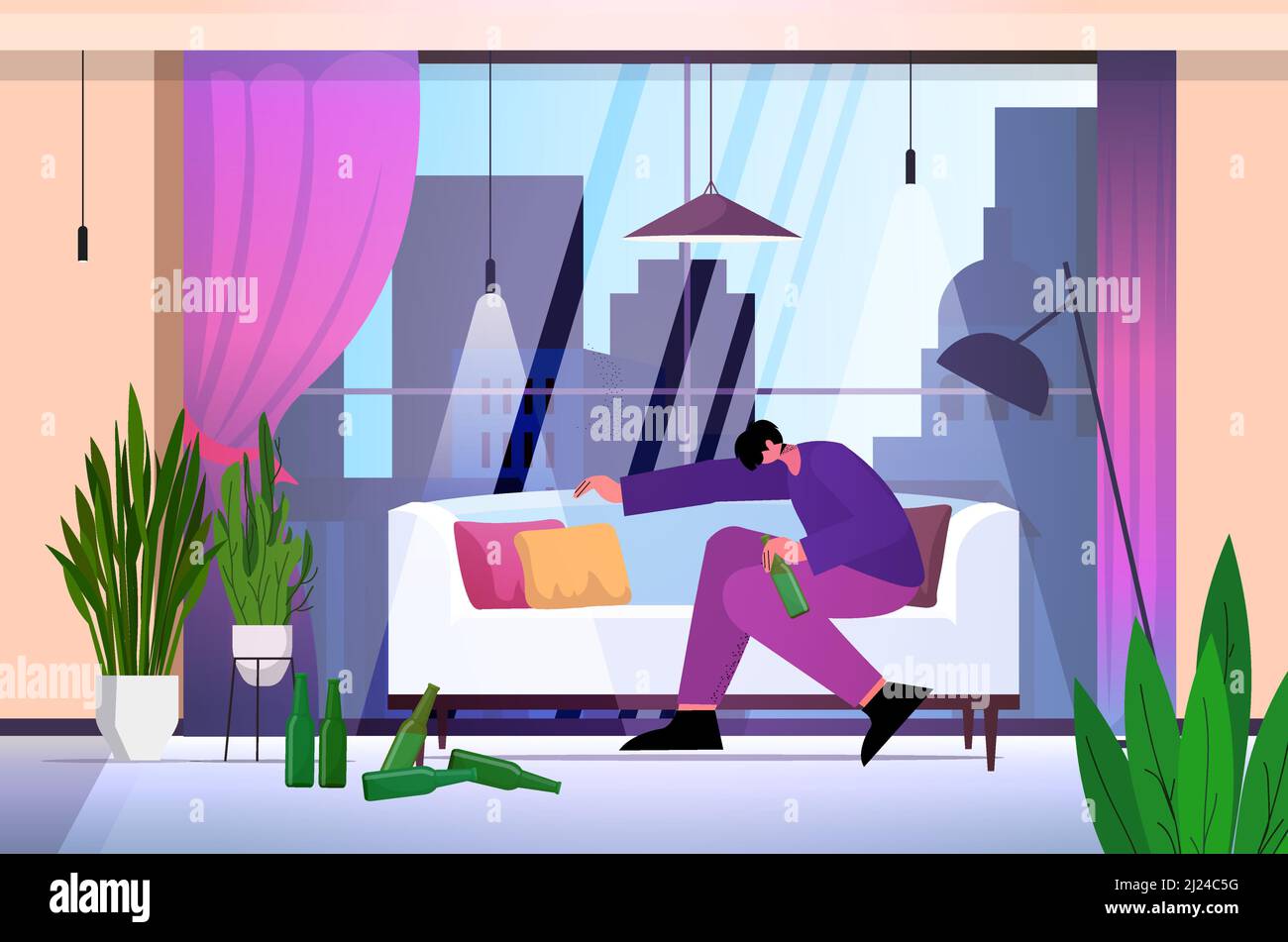 sad man drinker alcoholic drinking alone depressed addicted drunk guy ...