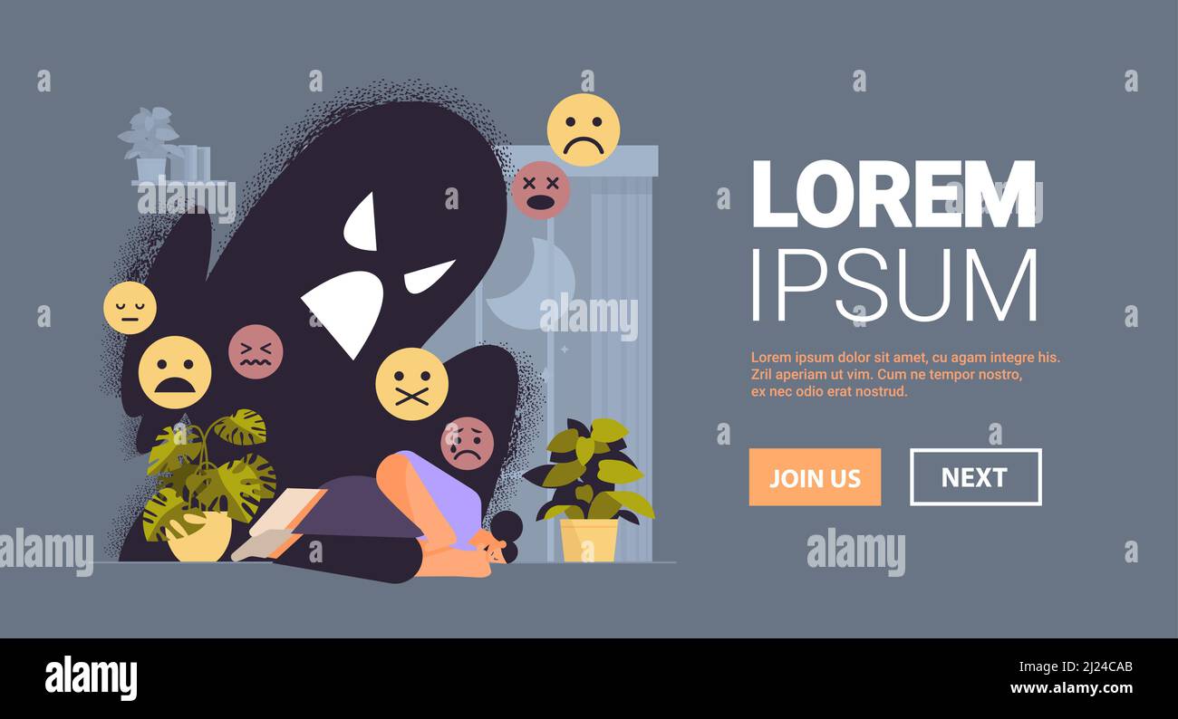 Woman alone night shadow Stock Vector Images - Alamy