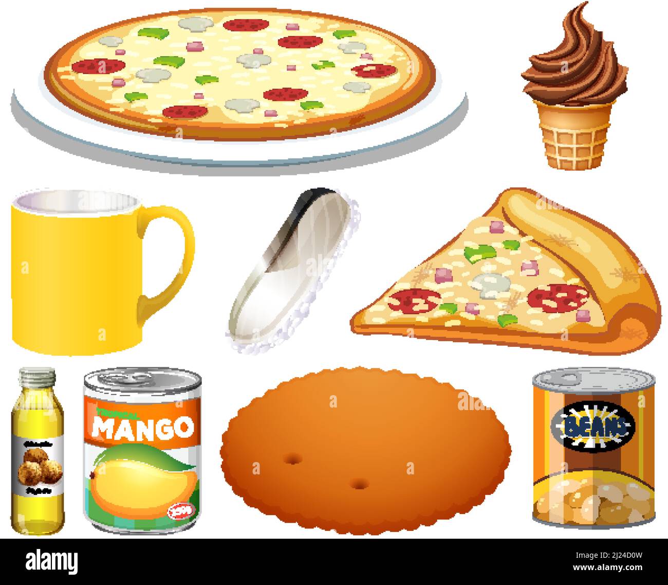 Eating ice cream clipart Cut Out Stock Images & Pictures - Alamy