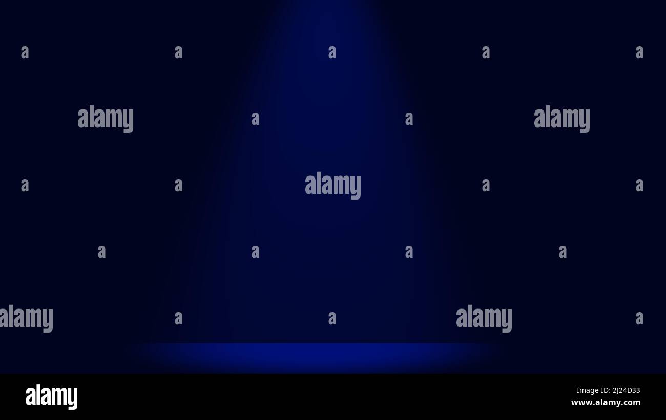 empty studio spot light background, blue backdrop concept design Stock ...