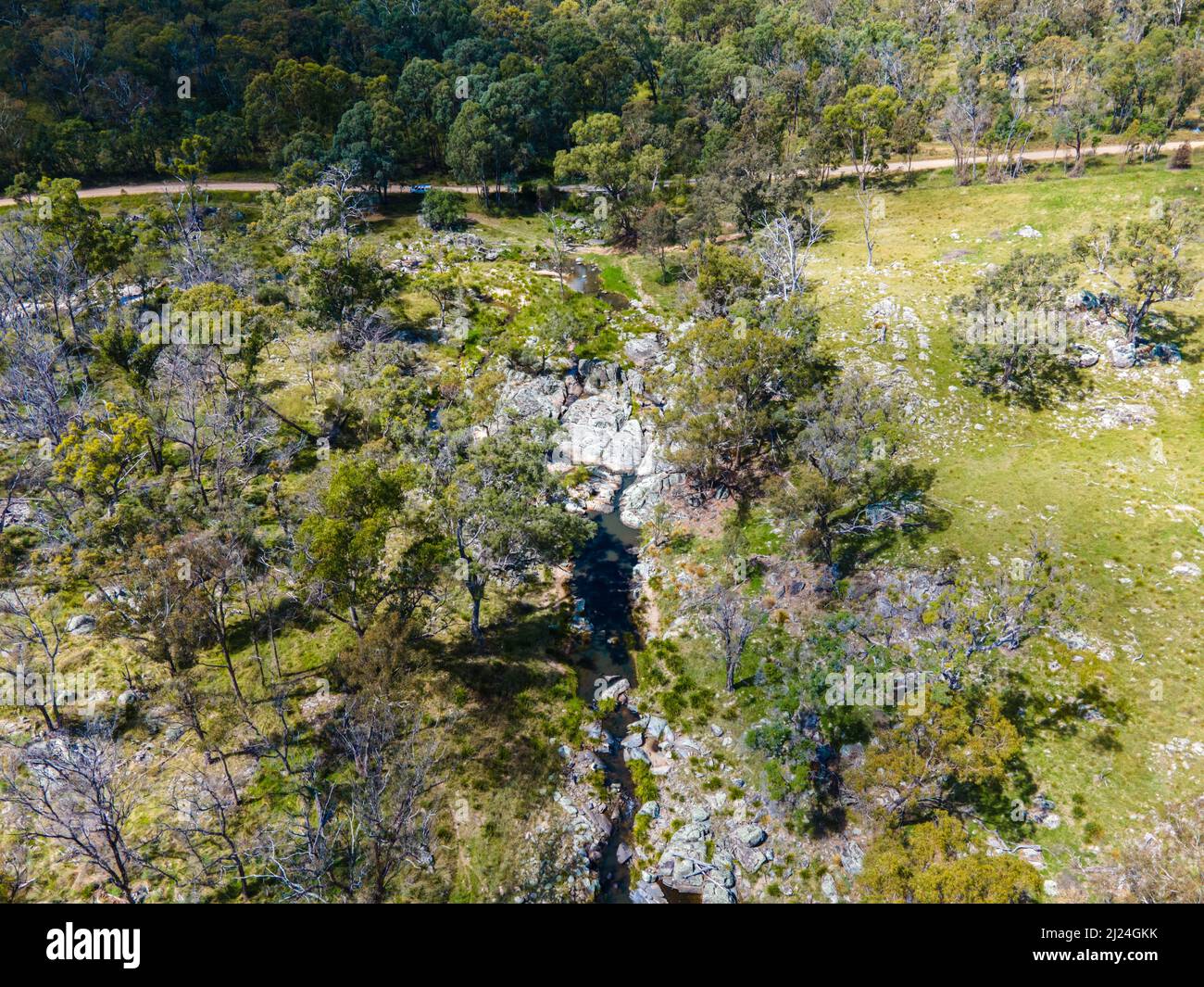 An aerial view of Old Woman Swamp near Torrington, NSW, Australia Stock ...