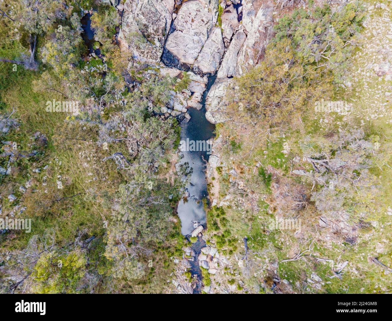 An aerial view of Old Woman Swamp near Torrington, NSW, Australia Stock ...