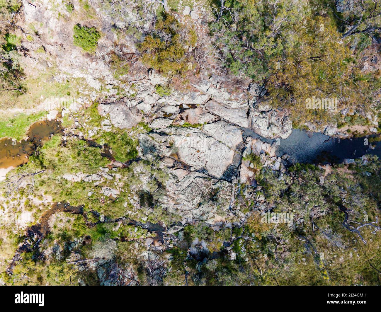 An aerial view of Old Woman Swamp near Torrington, NSW, Australia Stock ...