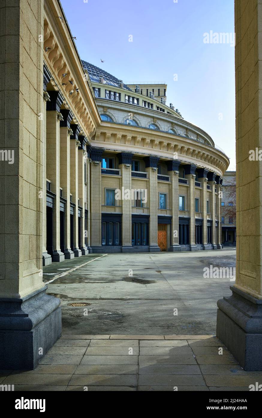 Grand Opera and Ballet Theater. Columned portico and central rotunda ...