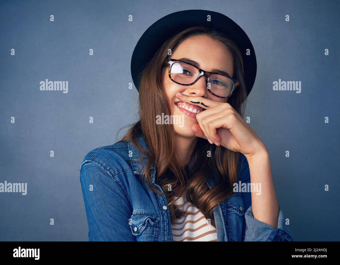 Woman mustache natural hi-res stock photography and images - Alamy