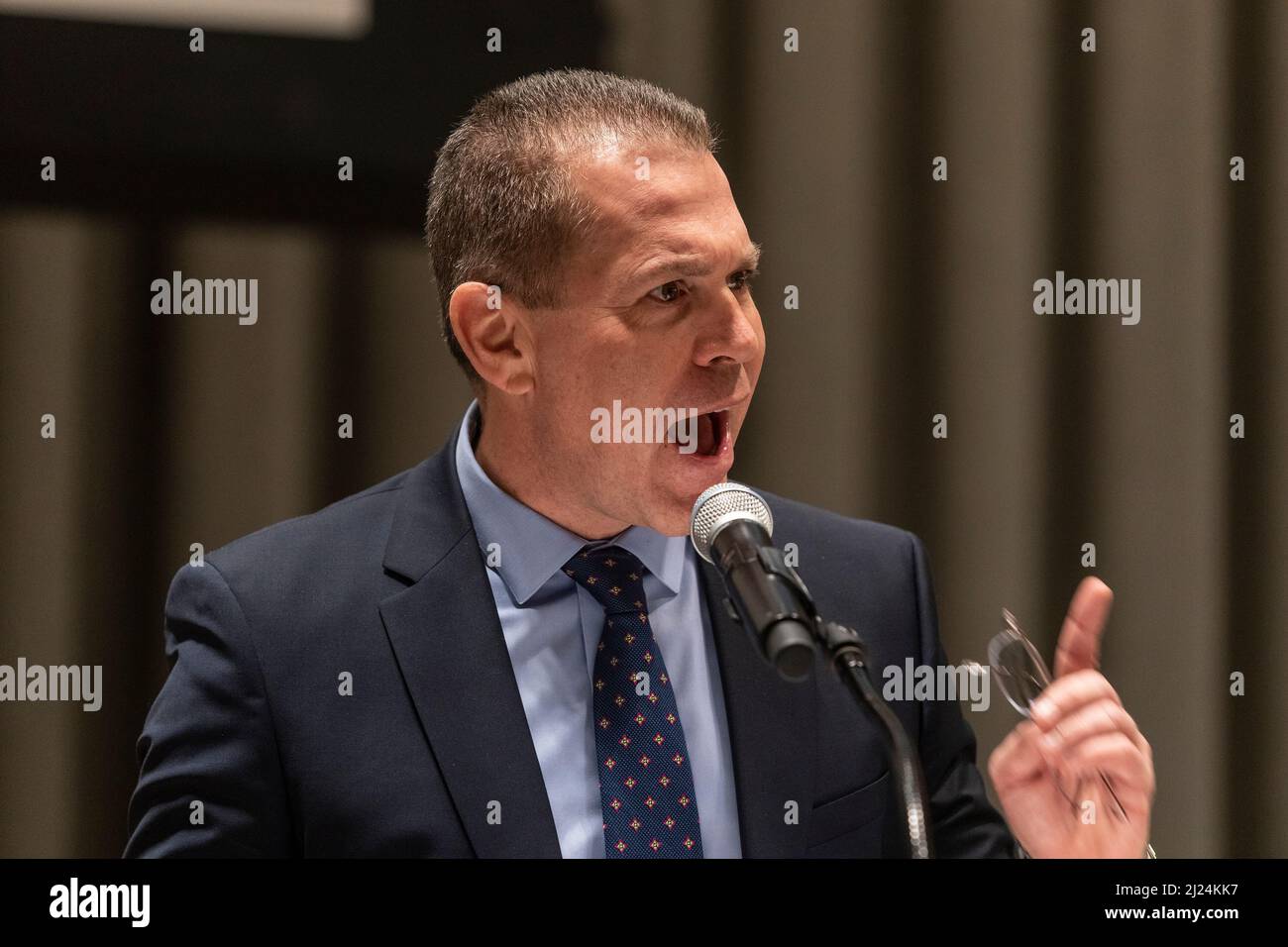 Gilad Erdan, Permanent Representative of Israel speaks during Equiano ...