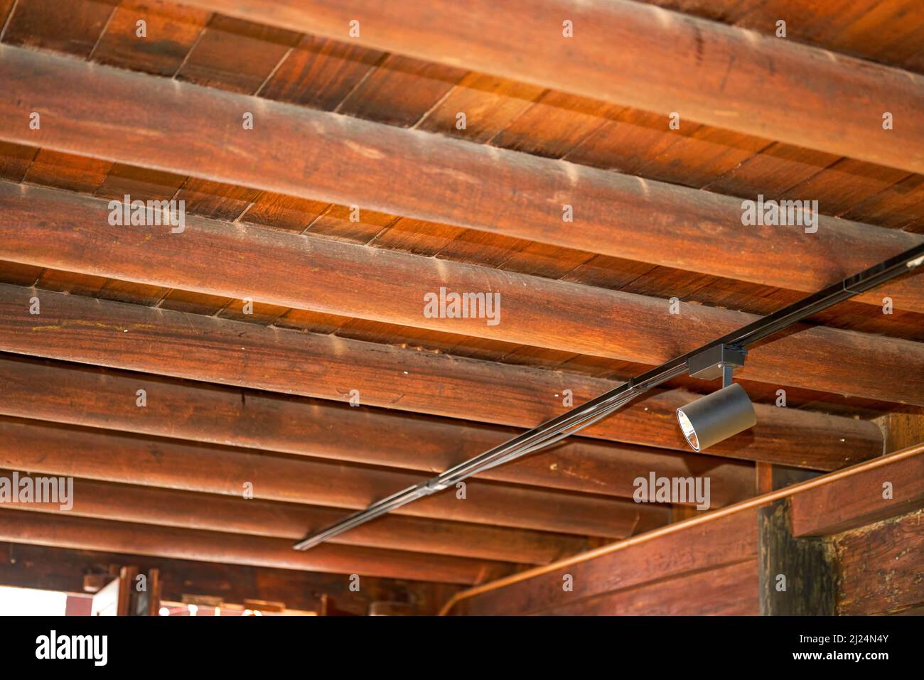 Close-up of indoor wooden ceiling of ancient Chinese building Stock ...