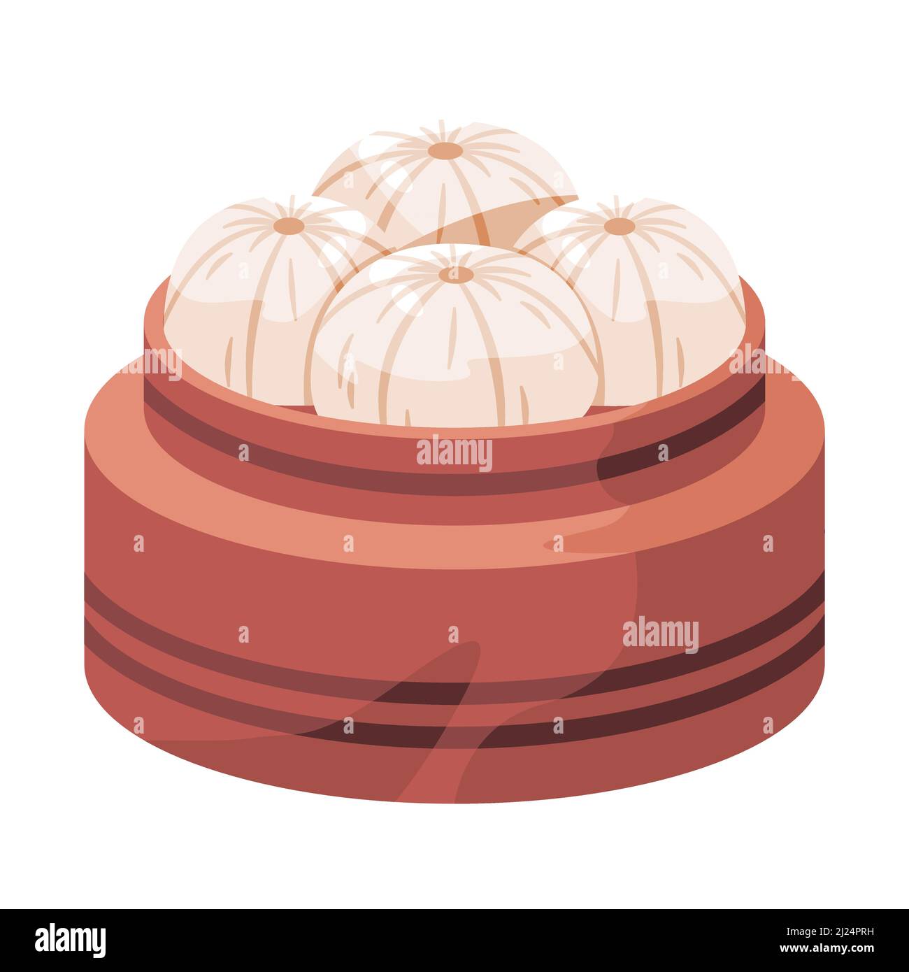 Dumpling bao dimsum traditional chinese asian bun bread food drawing ...