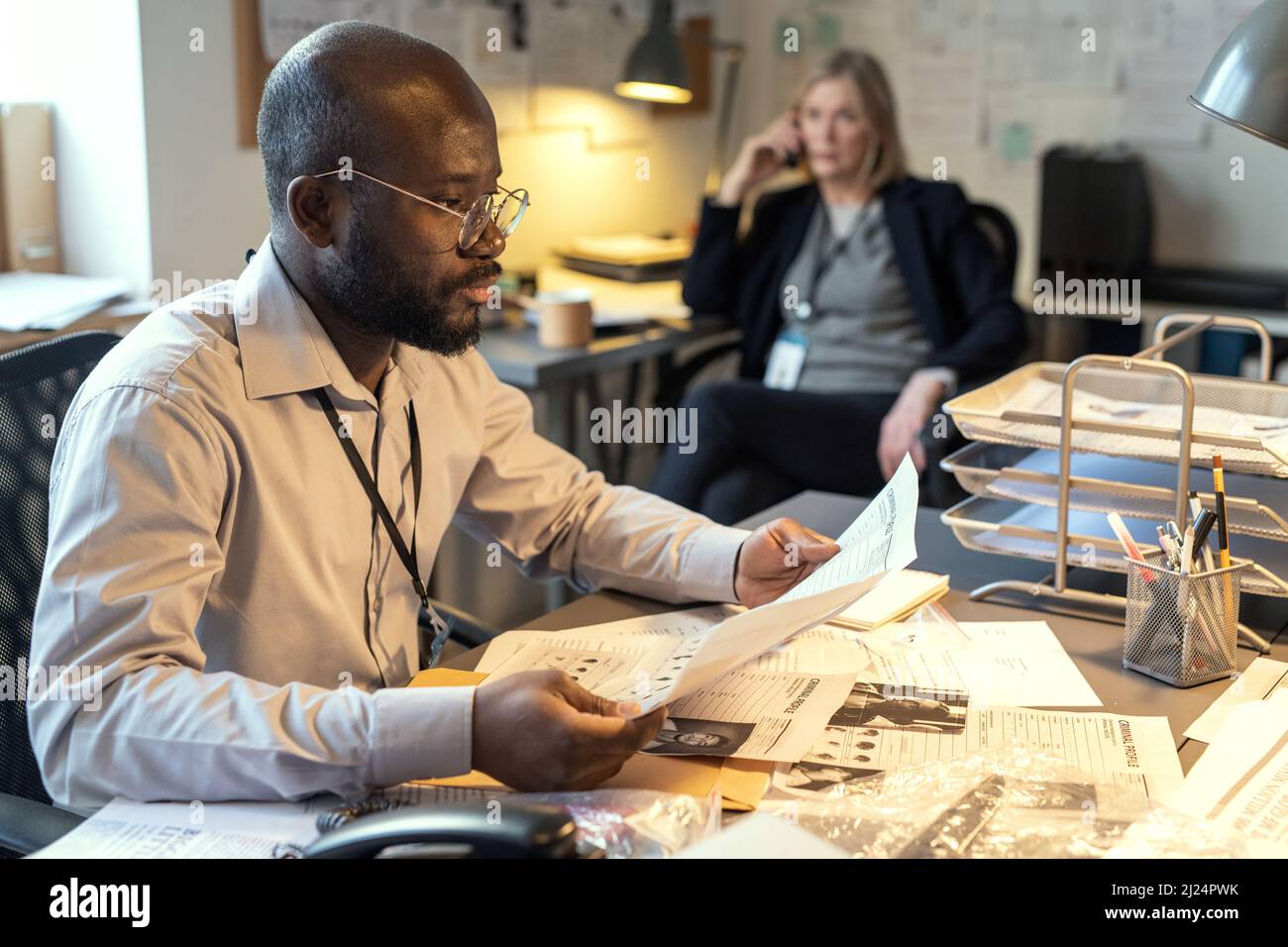 Police Detective At Work