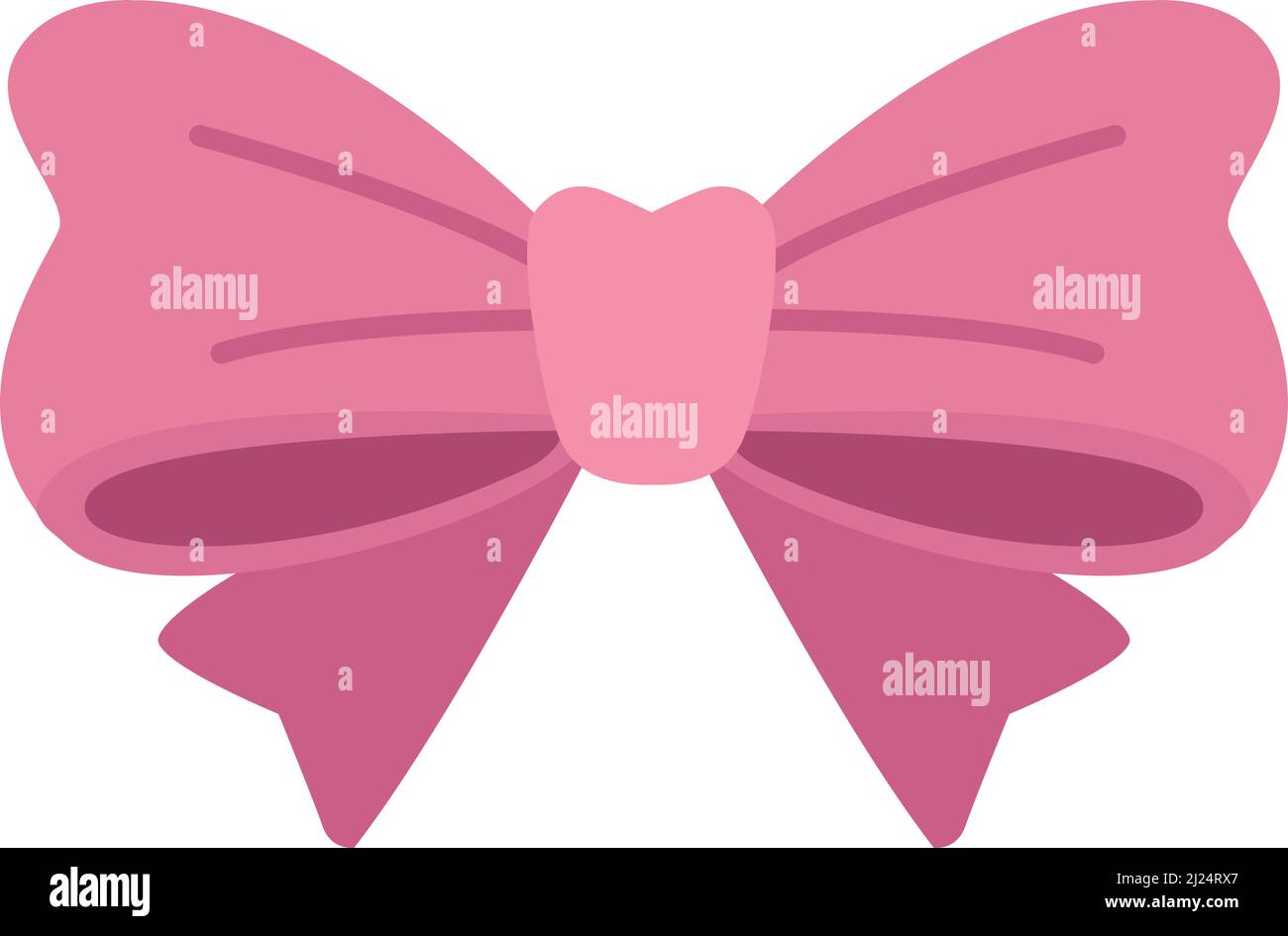 pink ribbon bow Stock Vector Image & Art - Alamy