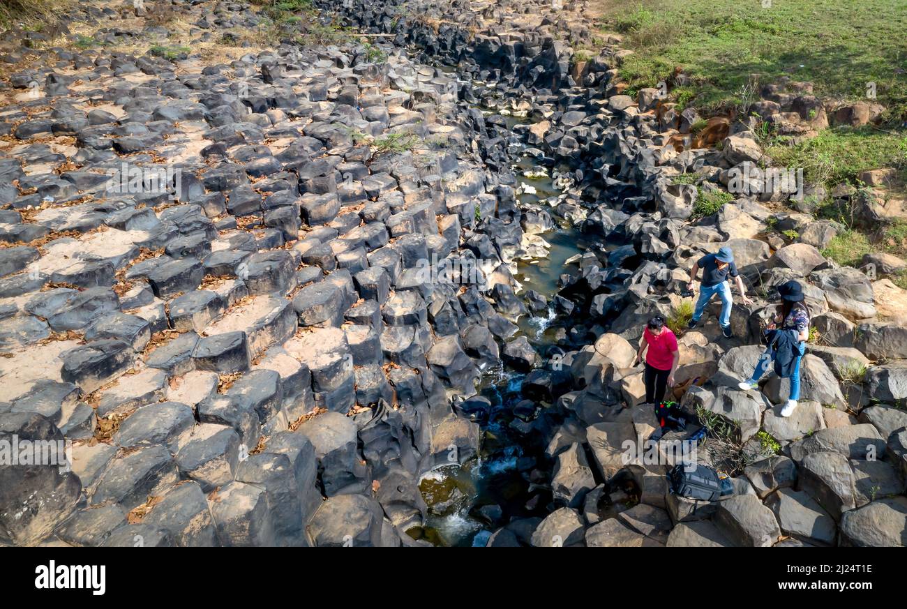 La Ruai Stone Stream, Gia Lai Province, Vietnam - March 5, 2022: Ia ...